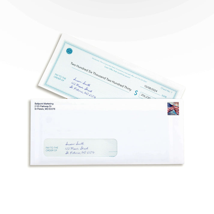 Check Mailer – Ballpoint Marketing