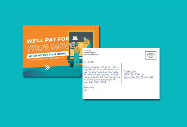 We'll Pay For Your Move Postcard – Ballpoint Marketing